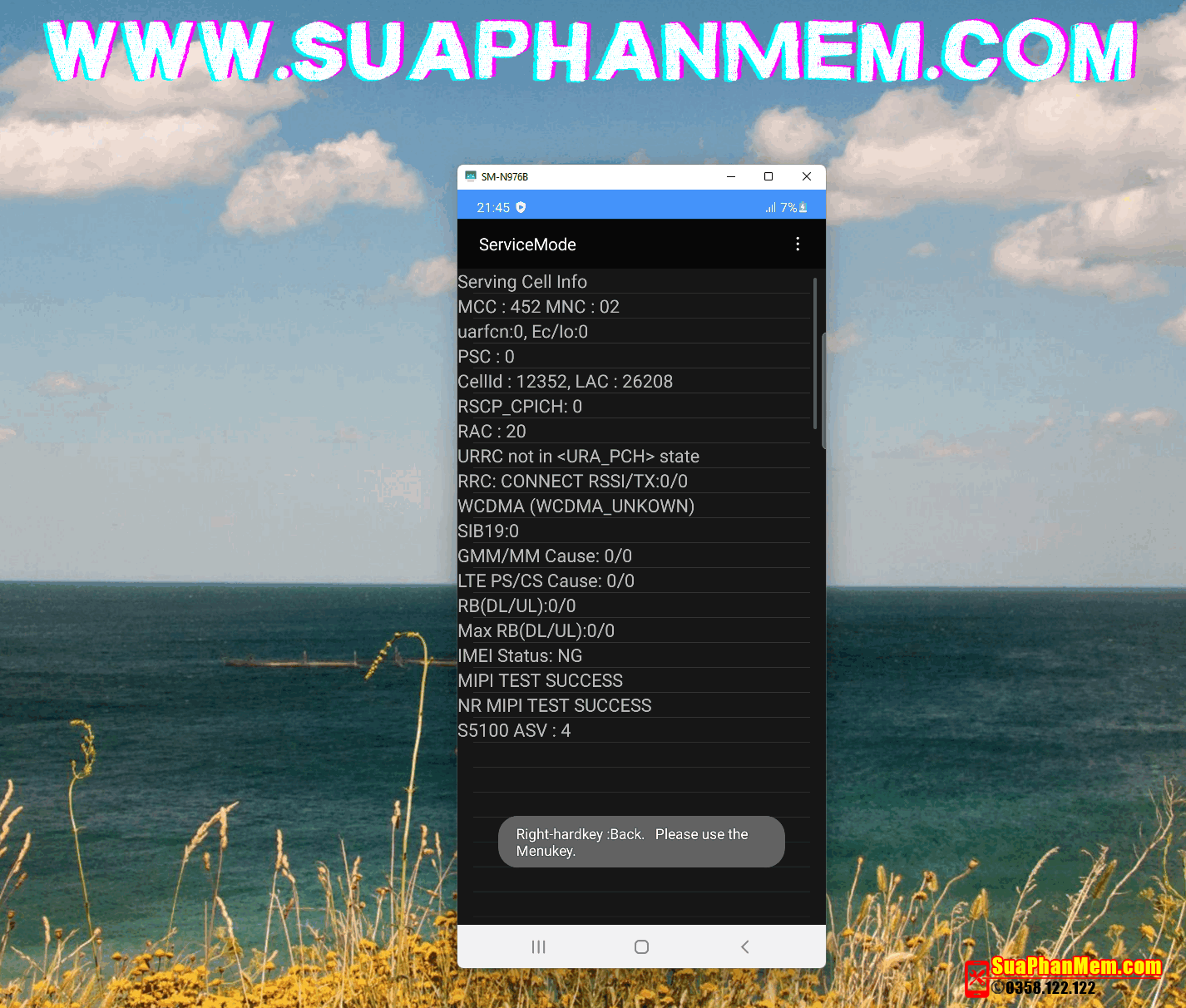 Fix Imei Status NG Cho Samsung Note 10 Plus 5G SM-N976N Mất Sóng ...